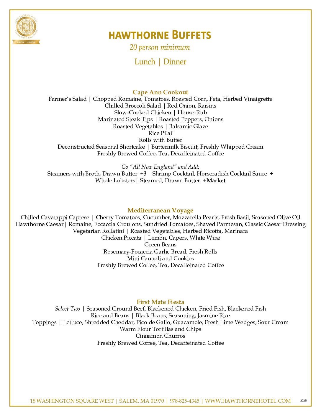 Social Events | Event Venue Salem MA | Hawthorne Hotel